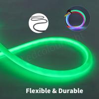 China RGB 360 Luminous Black Silicone Flexible Neon Tube Lights for Clubs Bars Events for sale