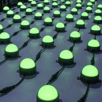 China IP67 83mm Diameter DC24V DMX RGB Led Dot Light with Multiple Cover Options for sale