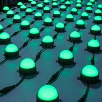 China IP67 83mm Diameter DC24V DMX RGB Led Dot Light with Multiple Cover Options for sale