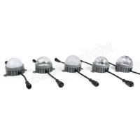 China IP67 83mm Diameter DC24V DMX RGB Led Dot Light with Multiple Cover Options for sale