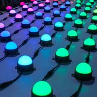 China IP67 83mm Diameter DC24V DMX RGB Led Dot Light with Multiple Cover Options for sale