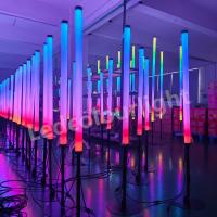 China DMX Stage Lighting LED 3D Tube Lights RGB Pixel Floor Standing LED Tube Light for sale