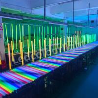 China DMX Stage Lighting LED 3D Tube Lights RGB Pixel Floor Standing LED Tube Light for sale