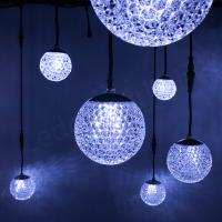 China 60mm 90mm DMX RGB Hanging Crystal Sphere Lights for Wedding Club Decoration for sale
