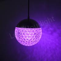 China 60mm 90mm DMX RGB Hanging Crystal Sphere Lights for Wedding Club Decoration for sale