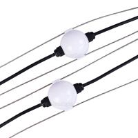 China DMX512 UCS2904 RGBW DC24V LED Pixel Ball Light with Steel Wire Ropes for sale