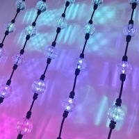 China 40mm 50mm 60mm DMX RGB Crystal LED 3D Ball Light String for Holiday Lighting for sale