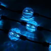 China 40mm 50mm 60mm DMX RGB Crystal LED 3D Ball Light String for Holiday Lighting for sale