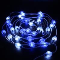 China 35mm Diameter DMX512 Controllable RGB LED Ball Light String with Custom Spacing for sale