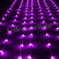 China 35mm Diameter DMX512 Controllable RGB LED Ball Light String with Custom Spacing for sale