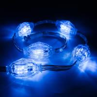 China IP66 Outdoor 35mm 3D Diamond LED String Light with DMX512 RGB Pixel Control for sale
