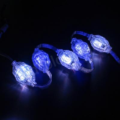 China IP66 Outdoor 35mm 3D Diamond LED String Light with DMX512 RGB Pixel Control for sale