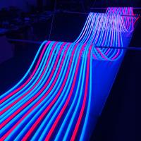China 24V DMX Addressable RGB D25 Black Silicone 360-degree Neon Tube LED Club Lights for sale