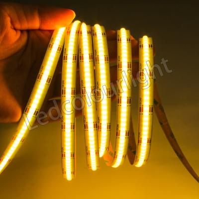 China 840LEDs/m 10mm Width IP20 Flexible Smart RGB COB LED Strip Light for sale