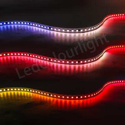 China DC24V Programmable 84LEDs/M DMX RGB LED Strip Lights for Bar Nightclub Lighting for sale