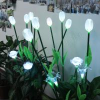 China Silicone LED Flower Stake Light DMX512 RGB Tulip Lily Rose Outdoor Garden Lamp for sale