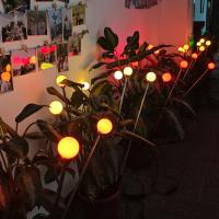 China Floor-standing Lamp Garden Lawn Decorative Outdoor Bulb 45mm RGB Globe Lights for sale