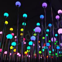 China Floor-standing Lamp Garden Lawn Decorative Outdoor Bulb 45mm RGB Globe Lights for sale