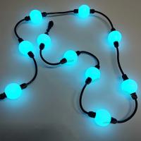 China Event Wedding Lighting DMX512 RGB 50mm Milky White Acrylic 3D Ball Light String for sale