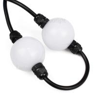 China Event Wedding Lighting DMX512 RGB 50mm Milky White Acrylic 3D Ball Light String for sale