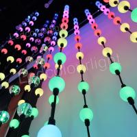 China Event Wedding Lighting DMX512 RGB 50mm Milky White Acrylic 3D Ball Light String for sale