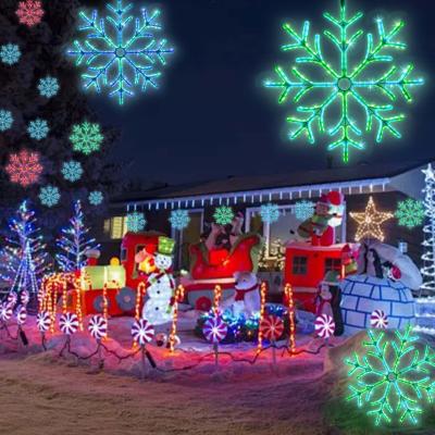 China IP65 Waterproof DMX512 RGB LED Snowflake Light for Christmas Outdoor Decoration for sale