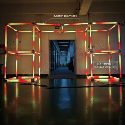 China IP65 LED Pixel Cube DMX 3D Tube LED Tunnel Tube Light RGB Stage Lighting for sale