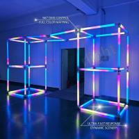 China IP65 LED Pixel Cube DMX 3D Tube LED Tunnel Tube Light RGB Stage Lighting for sale
