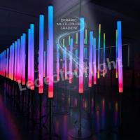China DMX Stage Lighting LED 3D Tube Lights RGB Pixel Floor Standing LED Tube Light for sale