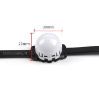 China DC12V IP65 Waterproof 30mm Diameter LED Full Color Pixel RGB Light Strand for sale