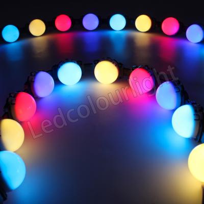 China DC12V IP65 Waterproof 30mm Diameter LED Full Color Pixel RGB Light Strand for sale