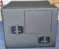 China Dual Subwoofer Speaker 18 12 Inch 1400w Passive Neodymium Sub Woofer for sale