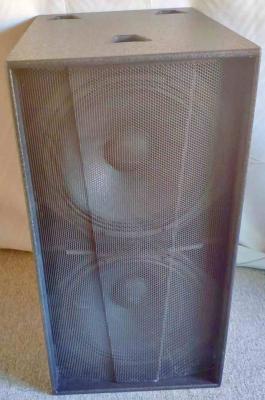 China Indoor Church Subwoofer Speaker 2x18 Inch 1200w Dj Stage Bass Loudspeaker for sale