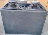 China Indoor Church Subwoofer Speaker 2x18 Inch 1200w Dj Stage Bass Loudspeaker for sale