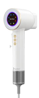 China Luckier Ultra Plus Professional Hair Dryer with 110,000 RPM Brushless Motor, Metallic Texture Coating, and 0.2mm Filter Precision for sale