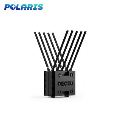 China Fixed Signal Jamming Device Drone Signal Blocker With 10 Uninterrupted Antennas for sale