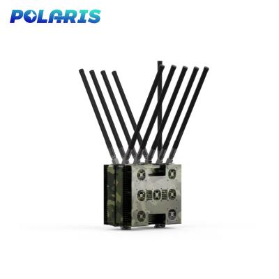 China 9 Bands Fixed Drone Jammer Automatic Jamming With Frequency Detector for sale