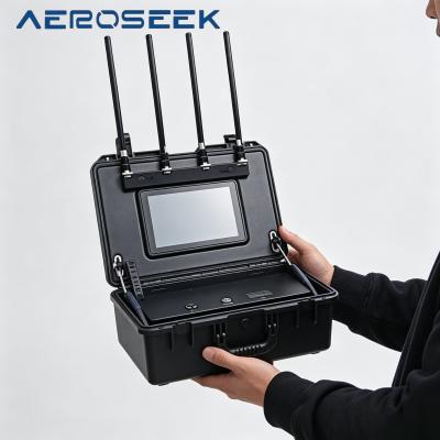 China 4 Antennas Portable Anti-Drone Detector Suitable for Multiple Scenarios Drone Surveillance for sale