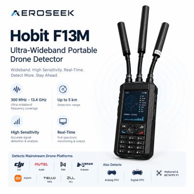 China Lightweight Handheld Ultra-Wideband Fpv Drone Detector Portable RF Signal Scanner Counter-Uas Device for Fpv Uav Early Warning Detection for sale