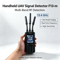 China F13m Handheld Uav Detector Multi-Band RF Drone Detector Real-Time Display Uav Model Frequency Portable Drone Signal Detection Device for sale