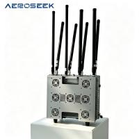 China Enhanced Uav Detection High Power 6 Band 300W Anti Drone Jammer with Fpv Alert 3km Range 24 7 Automatic RF Interference Airspace Drone Jamming System for sale