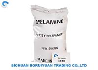 China Industrial Grade Melamine Powder 99.5% Purity 25kg Bag for Flame Retardants Laminates for sale