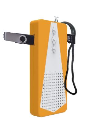China Portable FM Radio with USB TF Player Flashlight 110x48x18mm 118g Battery Powered for sale
