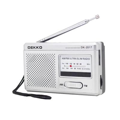 China Portable AM FM Radio Receiver 2 Band ABS Plastic Classical Design 58x95x22.5mm for sale