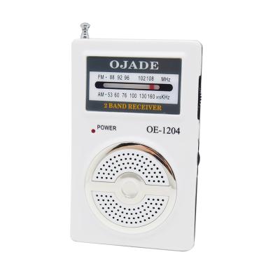 China ABS AM FM Desktop Radio 2 Band 98g Portable DSP Chip Radio for sale