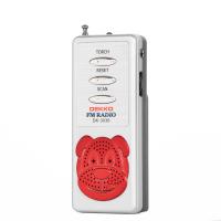China Portable FM Radio with Speaker Stereo Earphone ABS Plastic 105x43x22mm Battery Operated for sale