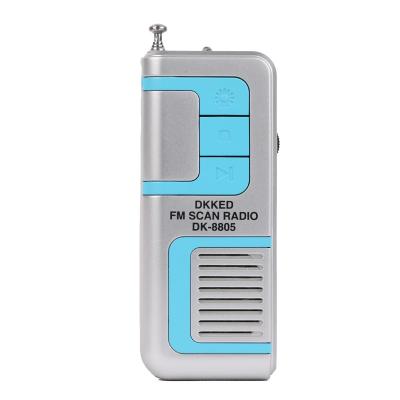 China OEM Color FM Pocket Radio with Built-in Speaker and Flashlight 105x43x22mm for sale