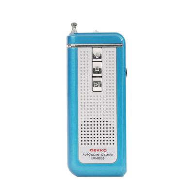 China Mini FM Radio with Speaker 78g Portable Handheld ABS Plastic Outdoor Radio for sale