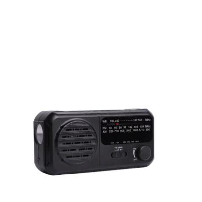 China Emergency Solar Hand Crank Radio 400g AM FM WB with USB Charging Custom Color for sale