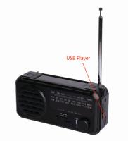 China Emergency Solar Hand Crank Radio AM FM WB 3 Band Dynamo Powered with 1W LED Flashlight for sale
